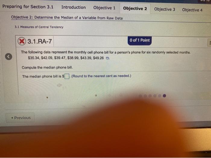 Solved Preparing For Section 3 1 Introduction Objective 1
