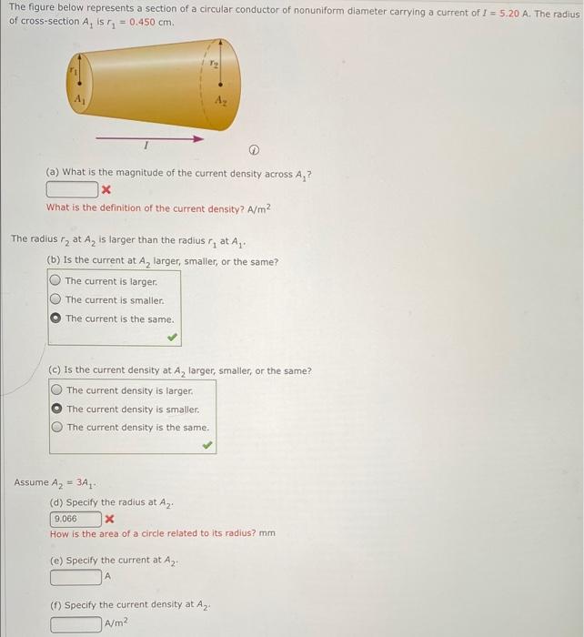 Solved The figure below represents a section of a circular | Chegg.com