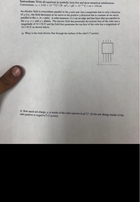 Solved Instructions: Write all equations in symbolic form | Chegg.com