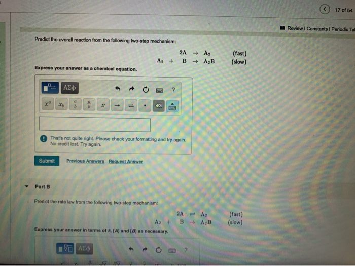 Solved 17 of 54 Review Constants Periodic Tal Predict the | Chegg.com