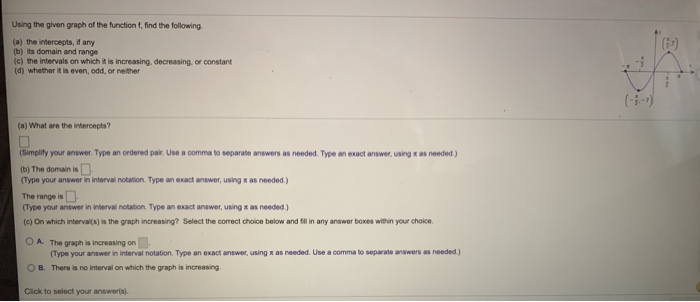 Solved Using the given graph of the function f, find the | Chegg.com