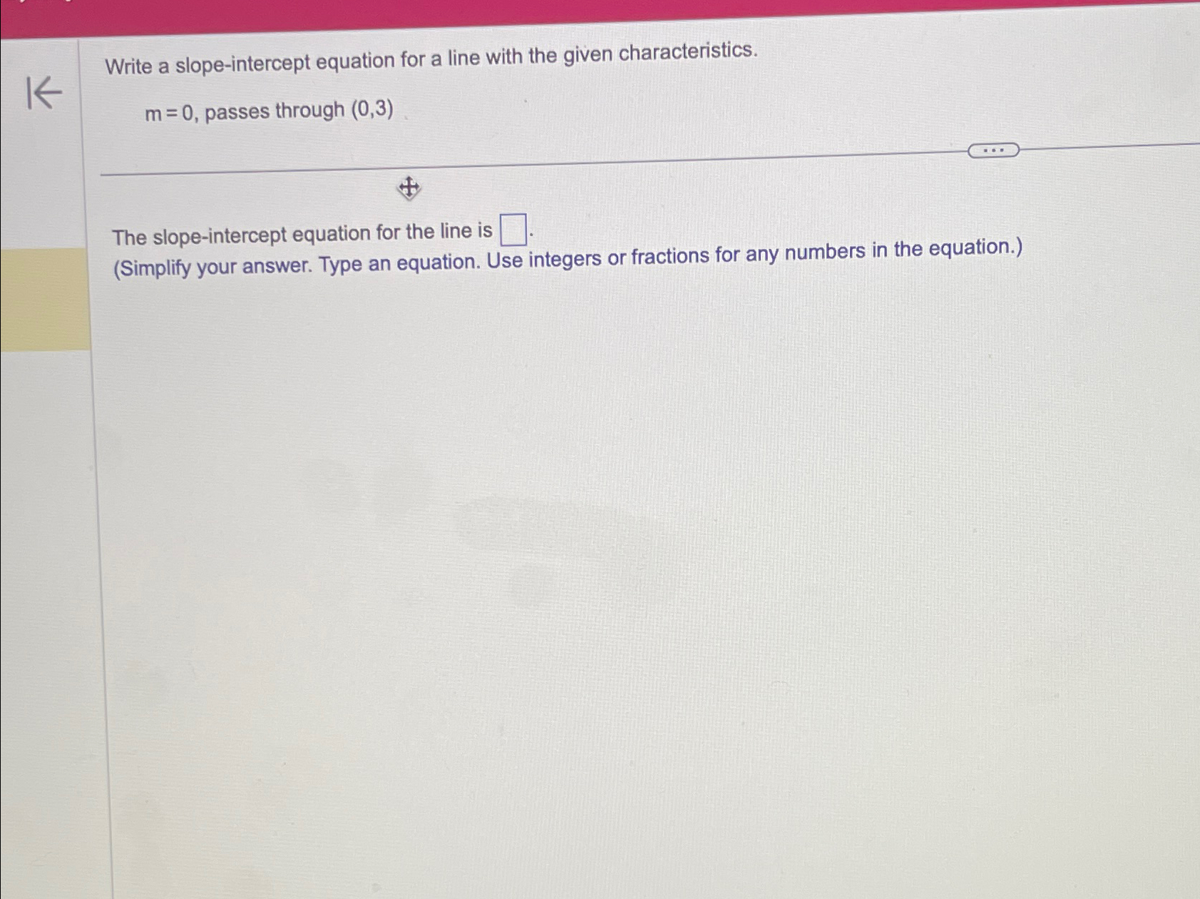 Solved Write a slope-intercept equation for a line with the | Chegg.com