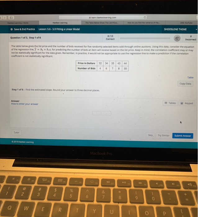 Solved learn.hawkeslearning.com Learning Home Hawkestering | Chegg.com