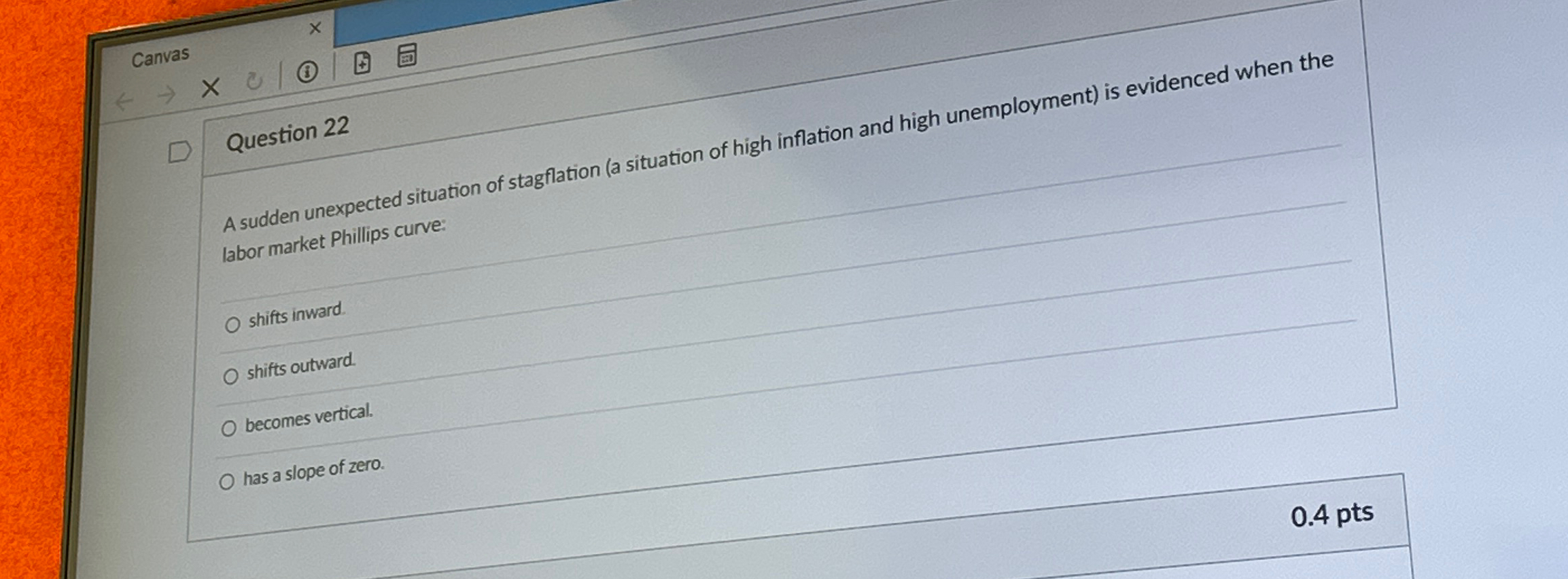 Solved Question 22A sudden unexpected situation of | Chegg.com