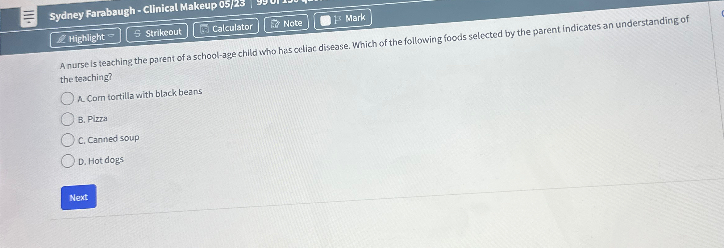 Solved Sydney Farabaugh - ﻿Clinical Makeup | Chegg.com