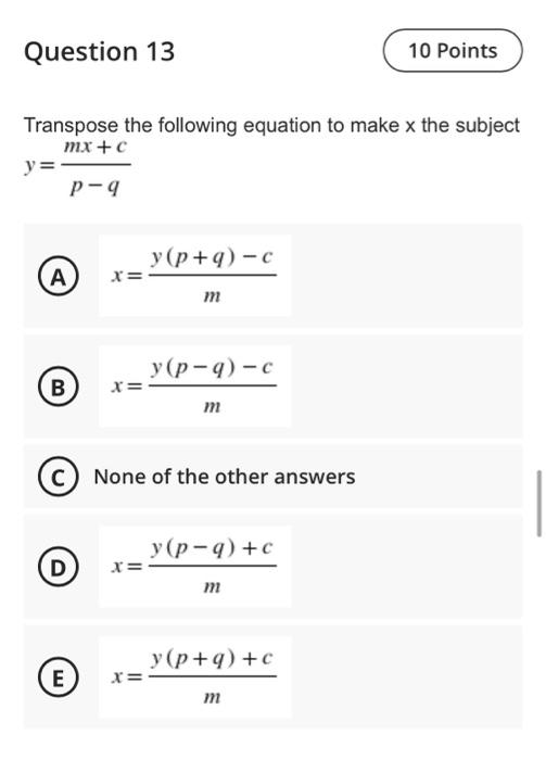 Solved Question 13 10 Points Transpose the following | Chegg.com Solved Question 13 10 Points Transpose the following | Chegg.com