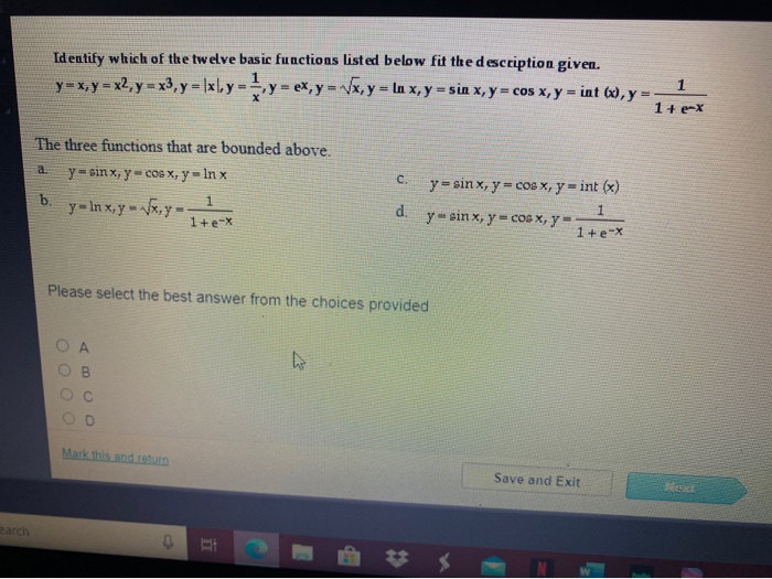 Solved Identify which of the twelve basic functions listed | Chegg.com