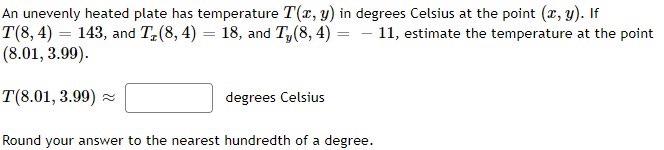 Solved An unevenly heated plate has temperature T(x, y) in | Chegg.com