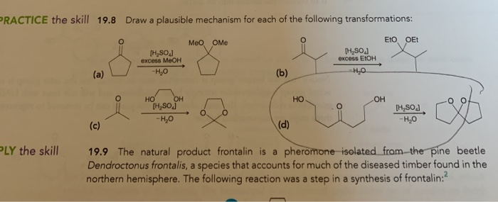 Solved PRACTICE the skill 19.8 Draw a plausible mechanism | Chegg.com