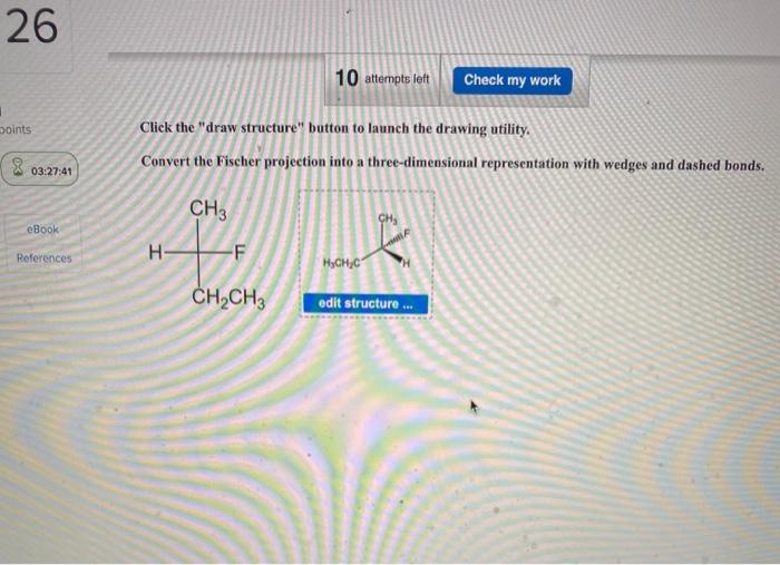 Solved Click the "draw structure" button to launch the | Chegg.com