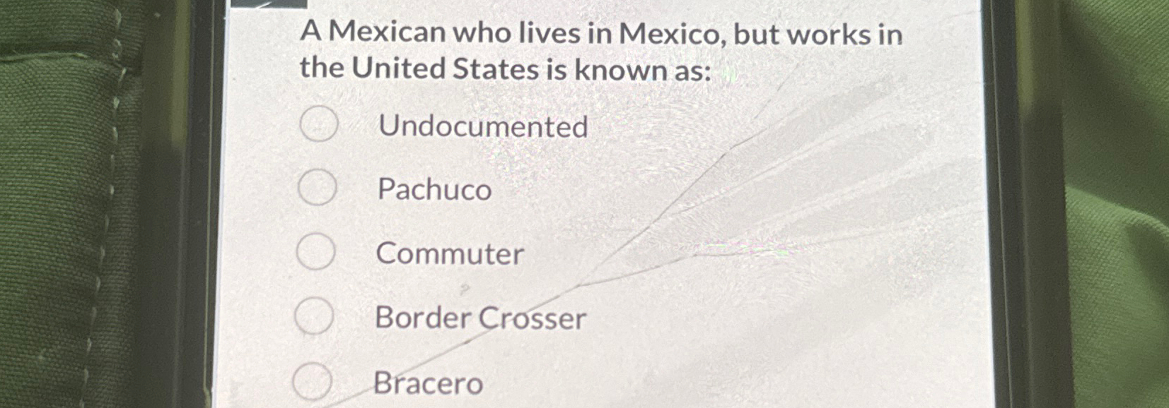 Solved A Mexican who lives in Mexico, but works in the | Chegg.com
