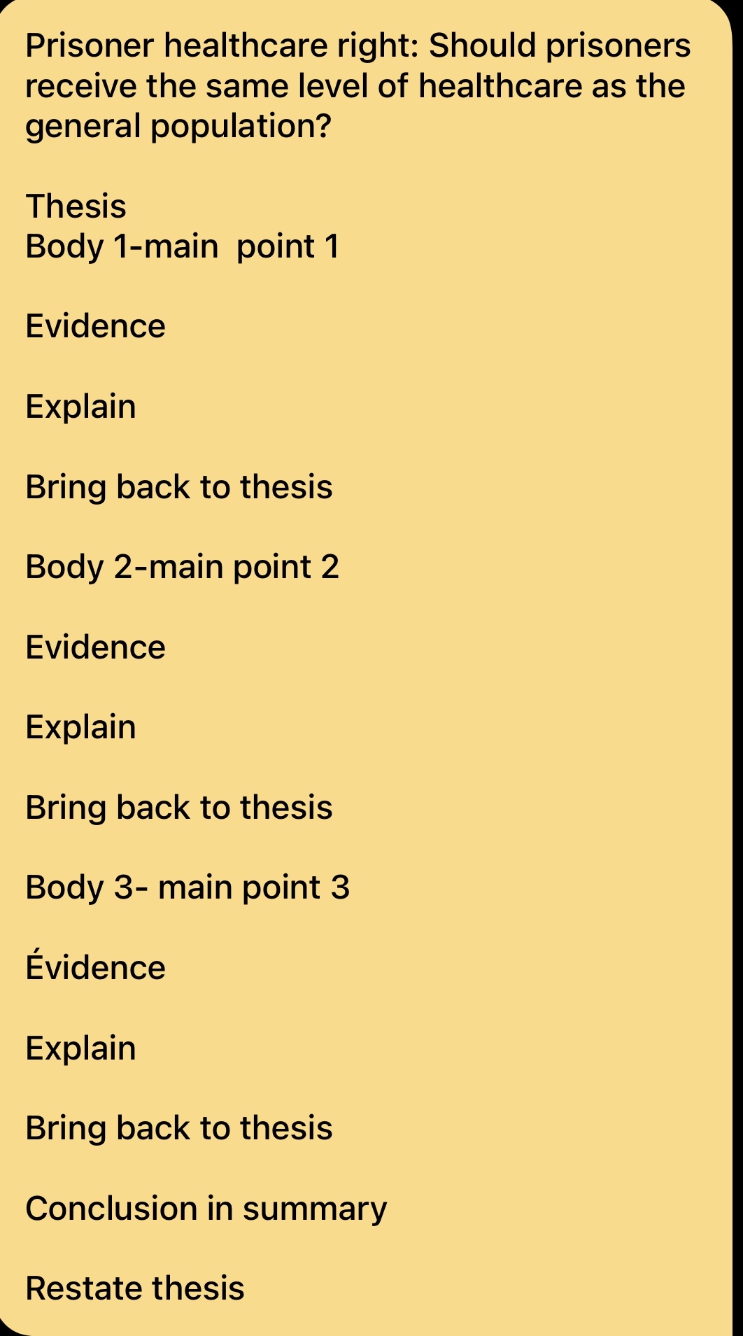 Solved Prisoner healthcare right: Should prisoners receive | Chegg.com