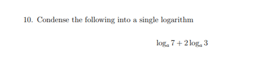Solved Condense the following into a single | Chegg.com