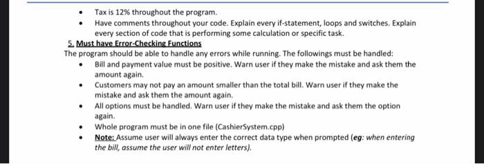 Solved Question-1 (Cashier System) 1. General Info In this | Chegg.com