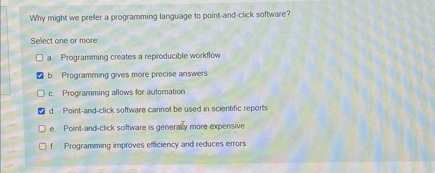 Solved Why might we prefer a programming language to | Chegg.com