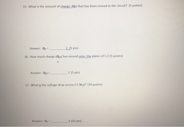Solved Consider the following circuit: HHHE C1 C2 C3 V = 10 | Chegg.com