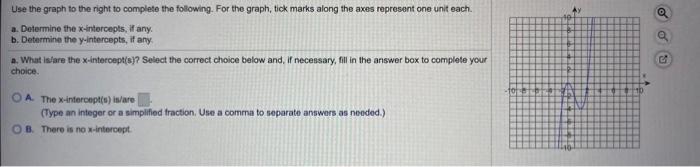 Solved Use the graph to the right to complete the following. | Chegg.com