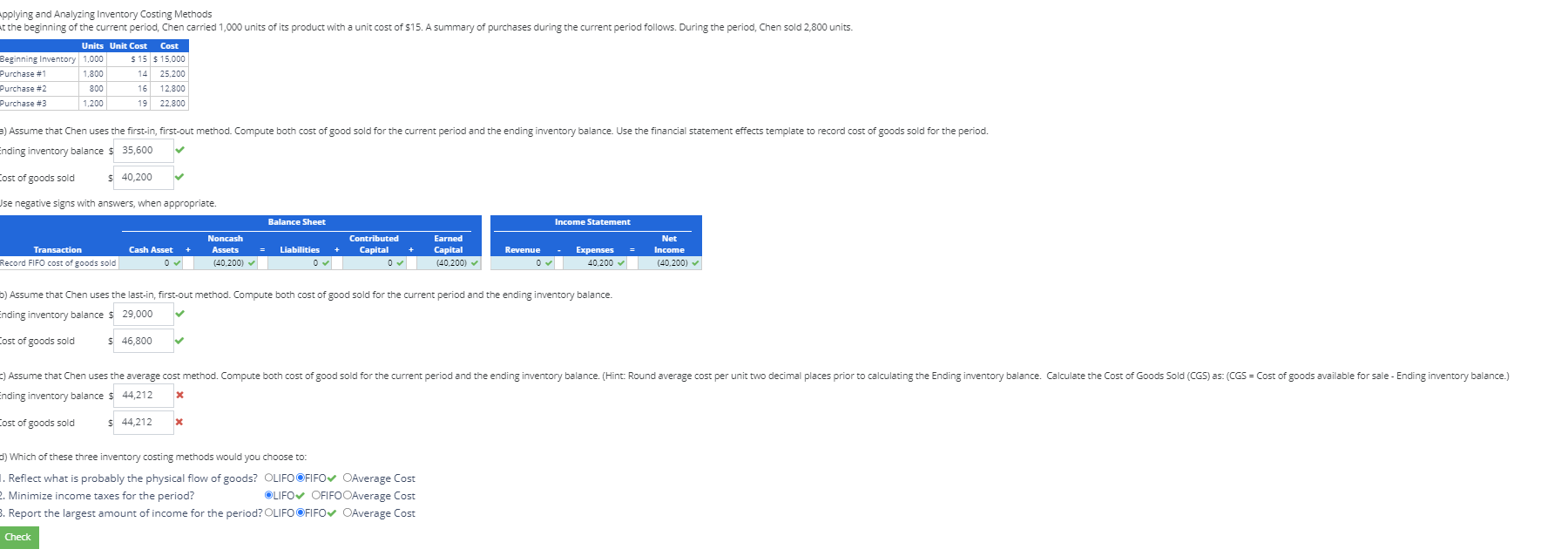 Solved 23. ﻿Applying and Analyzing Inventory Costing Methods | Chegg.com