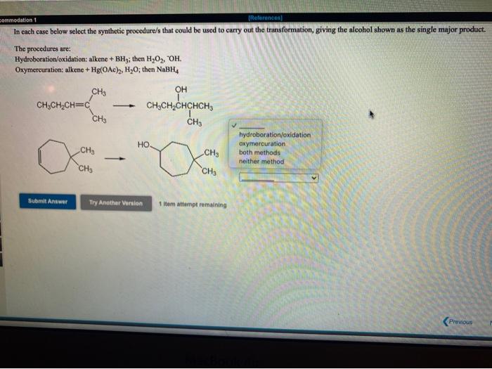 Solved commodation Reference In each case below select the | Chegg.com
