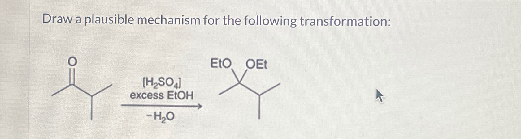 Solved Draw a plausible mechanism for the following | Chegg.com