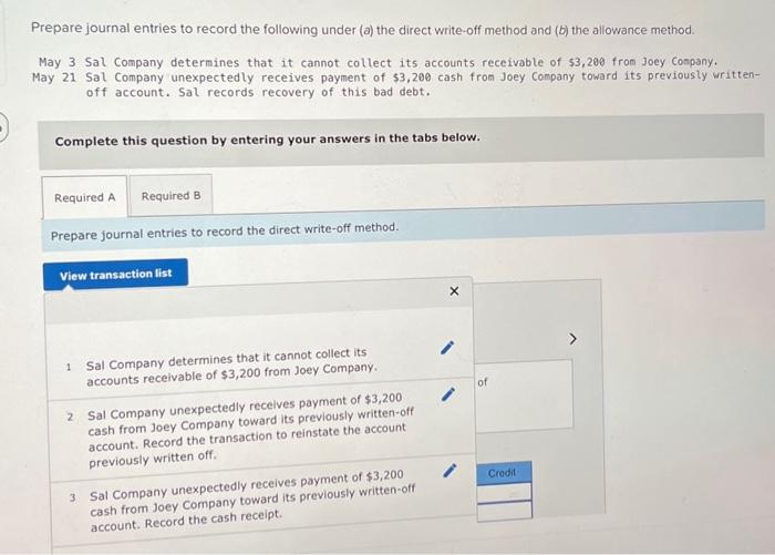 Solved Prepare journal entries to record the following under | Chegg.com