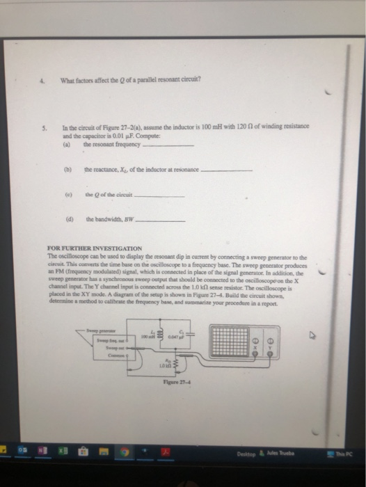 Parallel Resonance Name Date Class READING Floyd, | Chegg.com