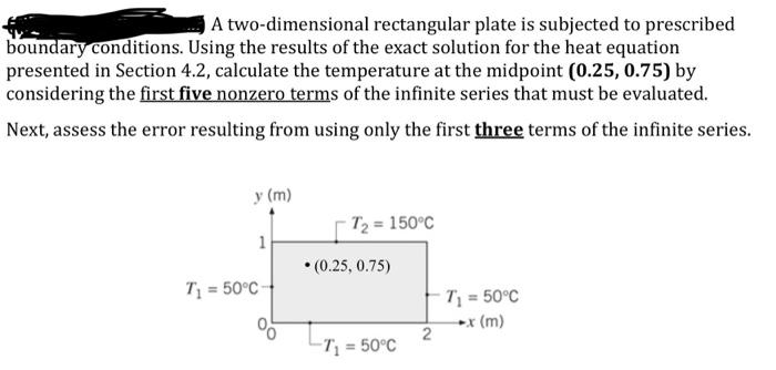 Solved A two-dimensional rectangular plate is subjected to | Chegg.com