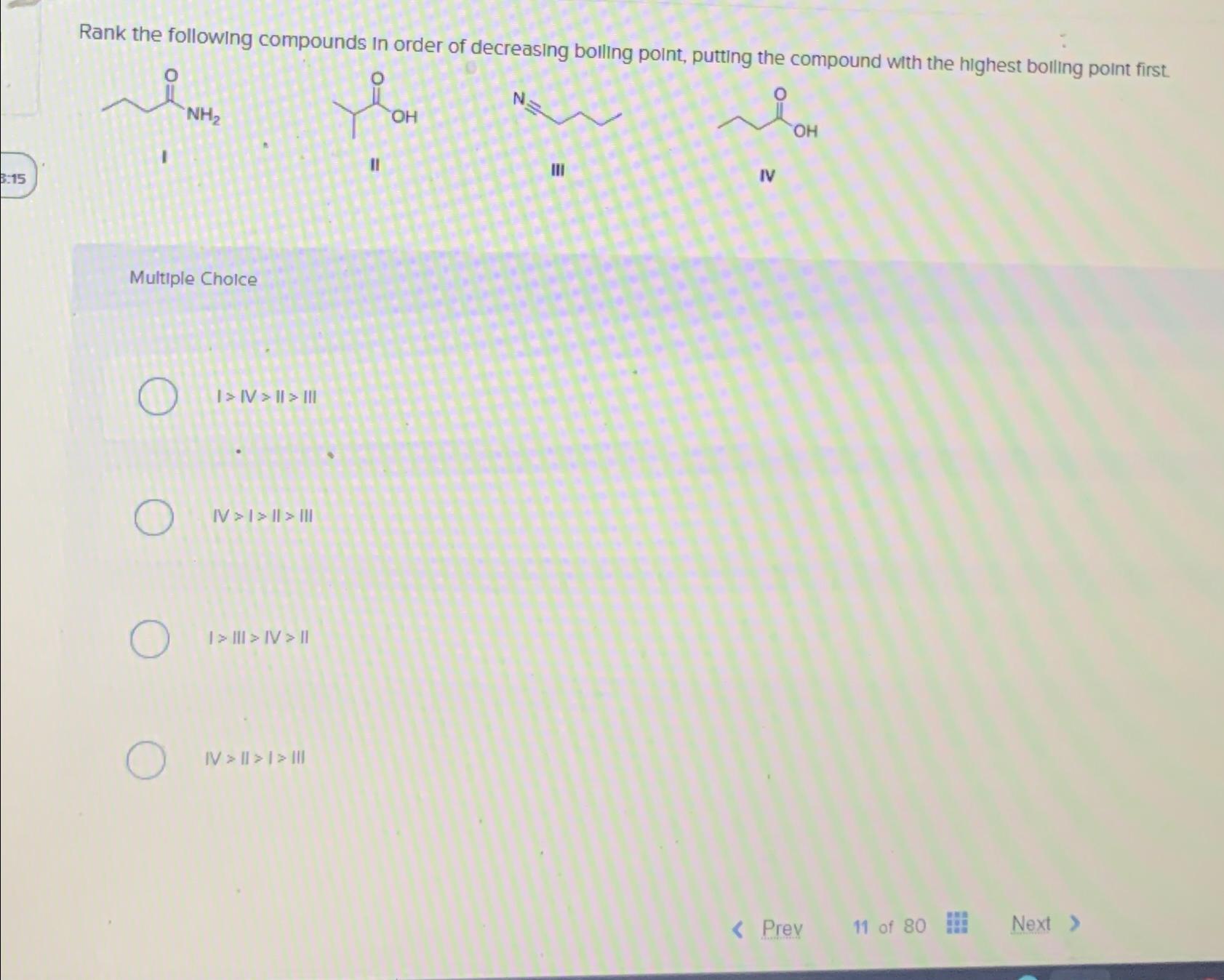 Solved Rank the following compounds in order of decreasing | Chegg.com