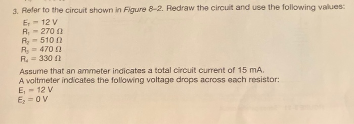 3. Refer to the circuit shown in Figure 8-2. Redraw | Chegg.com