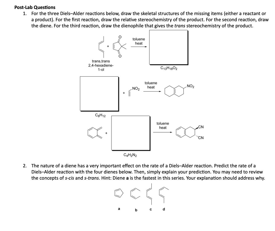 Solved I need help with #1 ﻿of the post-lab question please. | Chegg.com