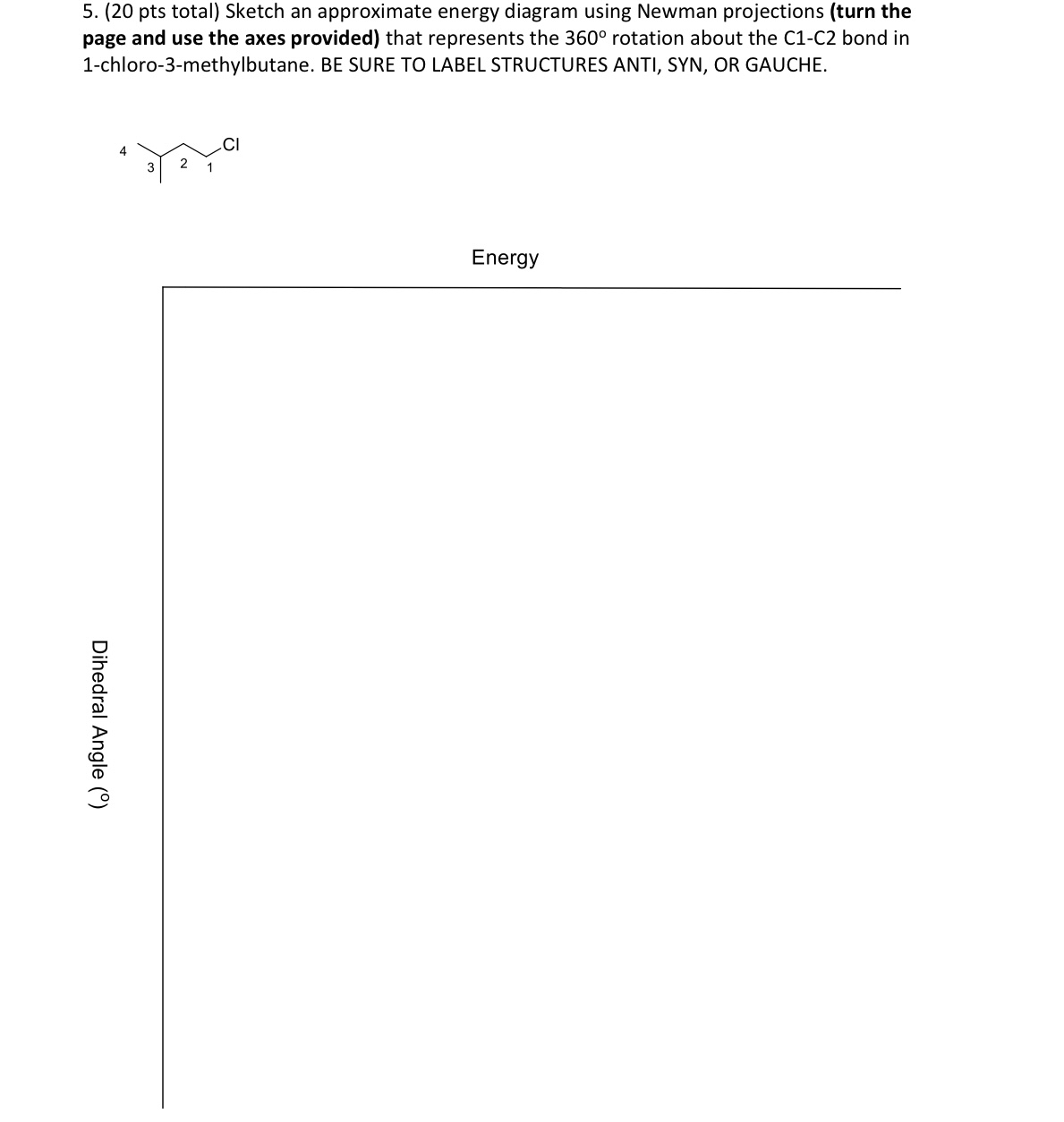 Solved (20 ﻿pts total) ﻿Sketch an approximate energy diagram | Chegg.com