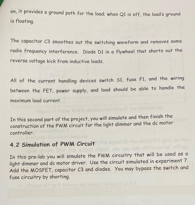 Solved 4 Pre-Lab 4.1 Introduction In this part of the | Chegg.com