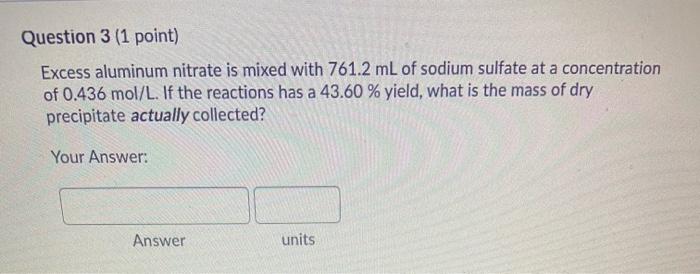 Solved Question 1 (1 point) Formalin is an aqueous solution | Chegg.com
