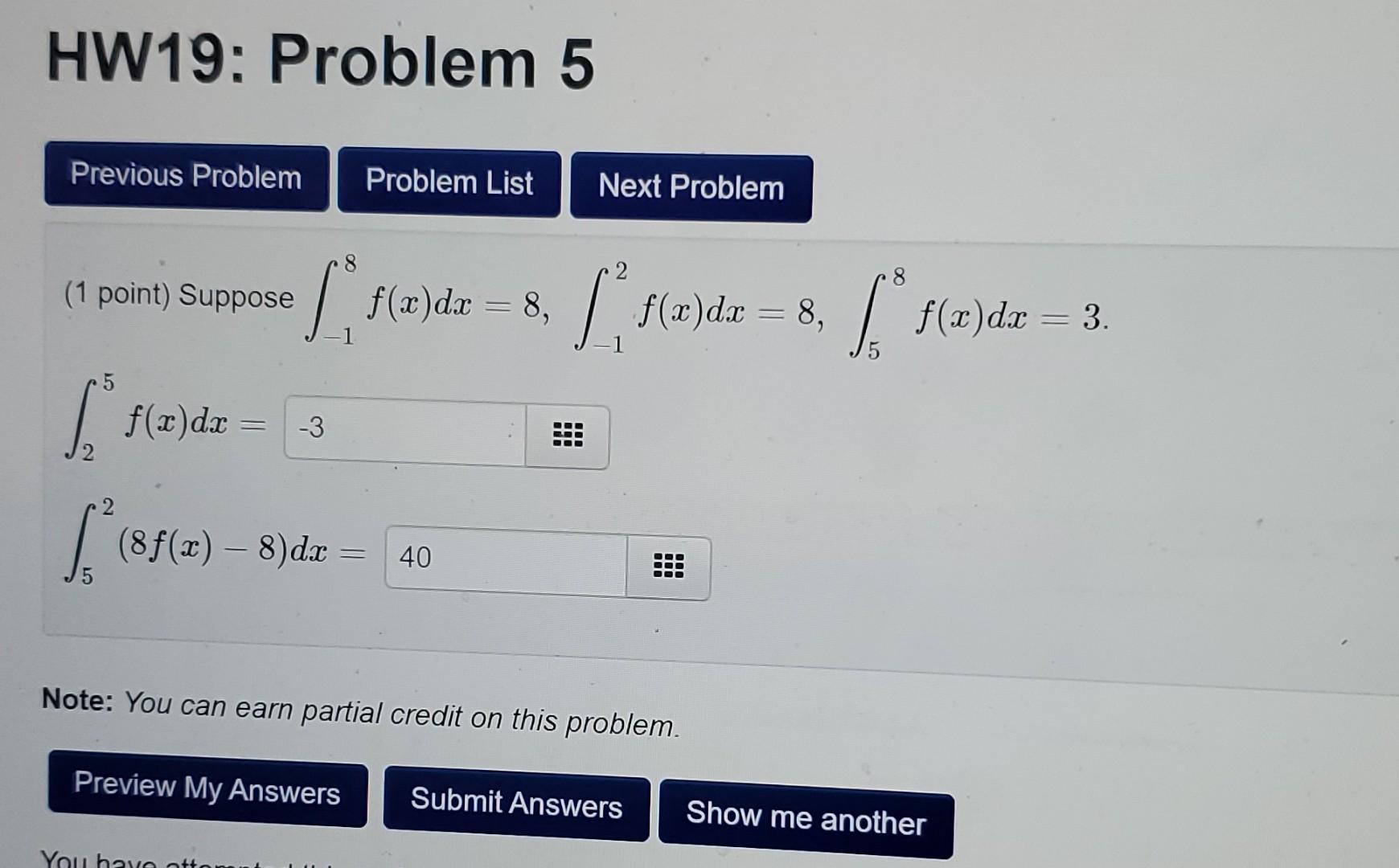 Solved (1 point) Suppose | Chegg.com