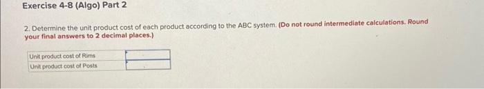 Solved Required information Exercise 4-8 (Algo) Computing | Chegg.com