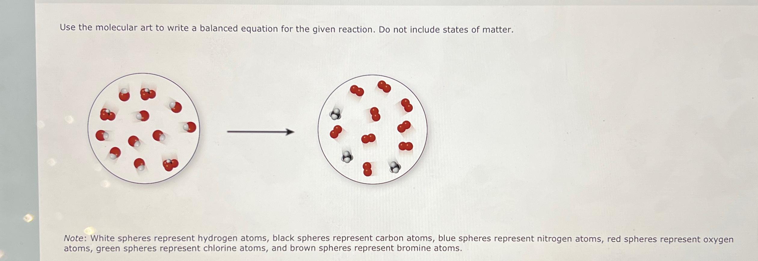 Solved Use the molecular art to write a balanced equation | Chegg.com