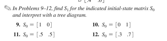 In Problems 9-12, find S1 for the indicated | Chegg.com