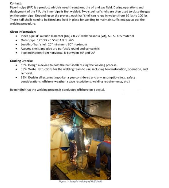 Solved Context: Pipe In-pipe (PIP) is a product which is | Chegg.com