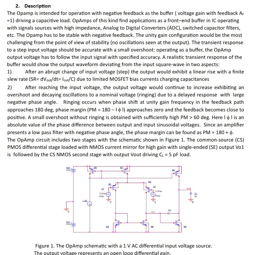 In the open loop configuration (no feedback) ﻿the | Chegg.com