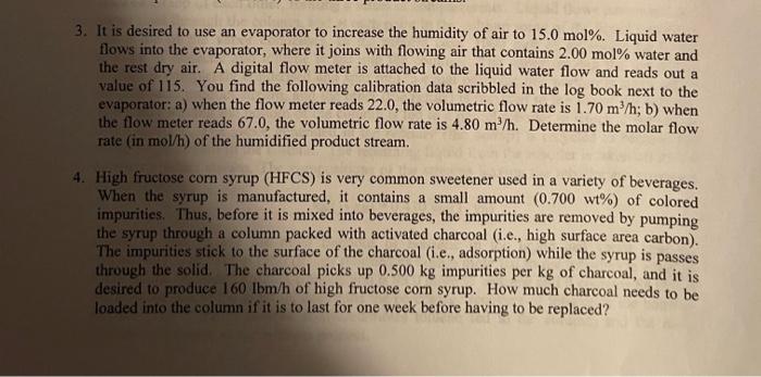 Solved ECHE 300 Fall 2022 Homework #3 For each problem: a) | Chegg.com