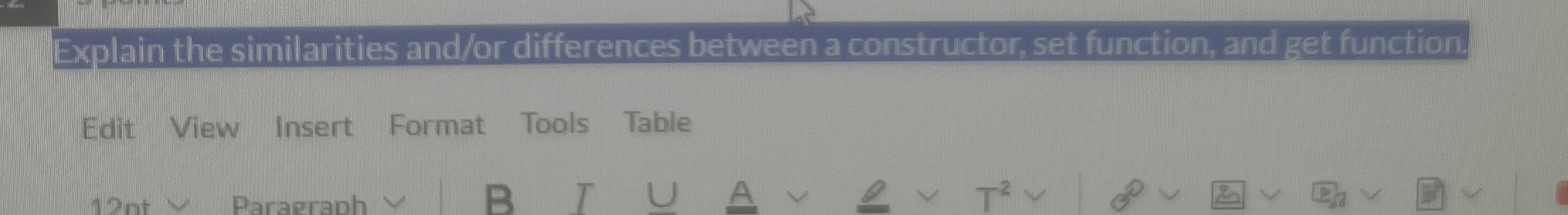 Solved Explain the similarities and/or differences between a | Chegg.com