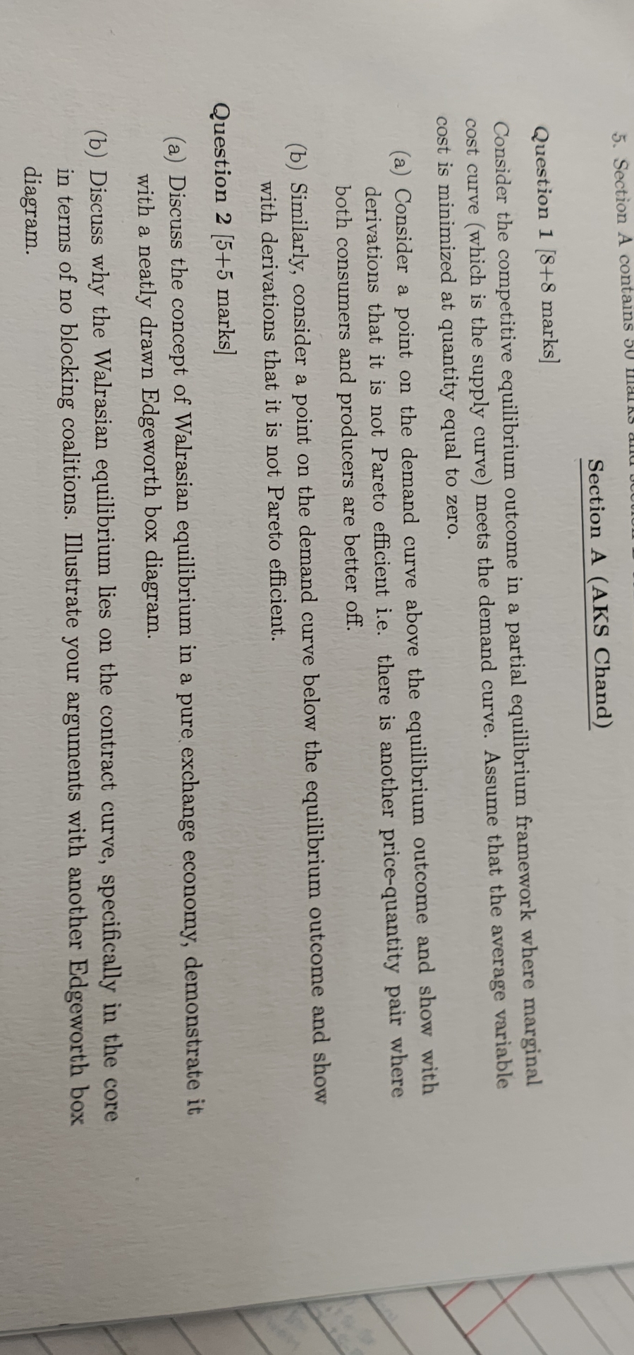 Solved Question 1 ﻿Consider the competitive equilibrium | Chegg.com