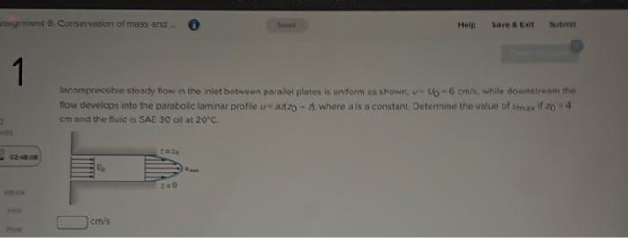 Solved ssignment 6: Conservation of mass and 1 Ants 02:48:08 | Chegg.com