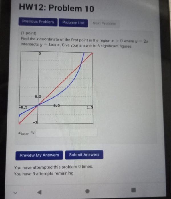Solved HW12: Problem 10 Previous Problem Problem List Next | Chegg.com Solved HW12: Problem 10 Previous Problem Problem List Next | Chegg.com