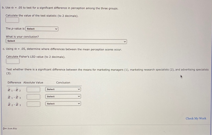 Solved The following data are from an experiment designed to | Chegg.com