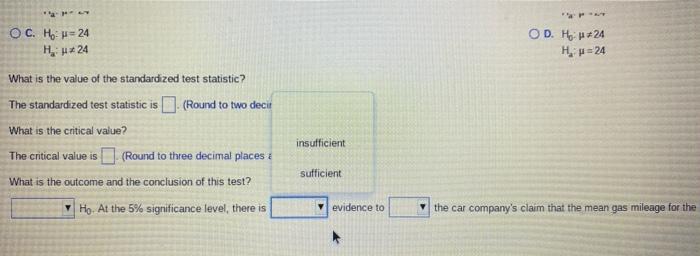 Solved Aca company says that the meang meage for its muy | Chegg.com