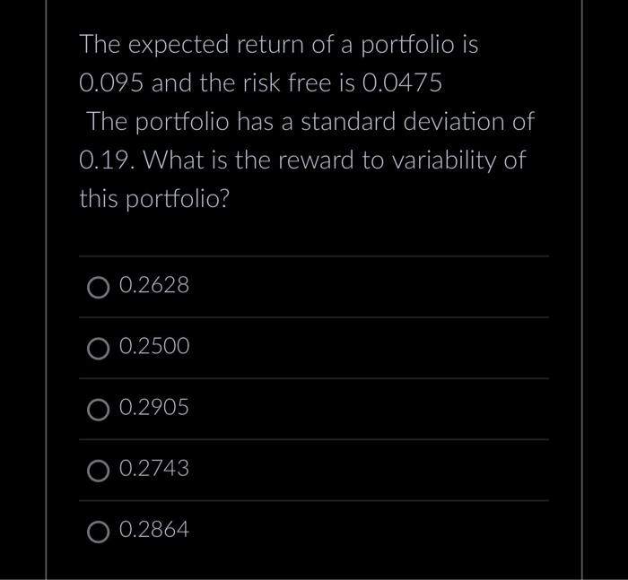 Solved Question 4 Given the following expectations for | Chegg.com