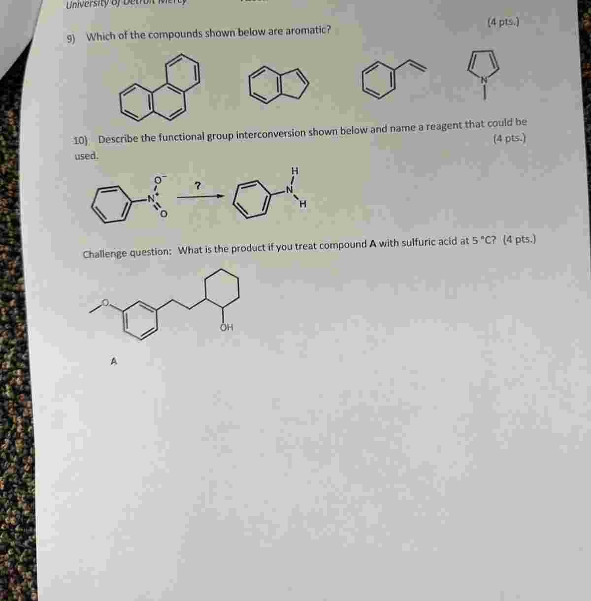 Solved 9) ﻿Which of the compounds shown below are | Chegg.com