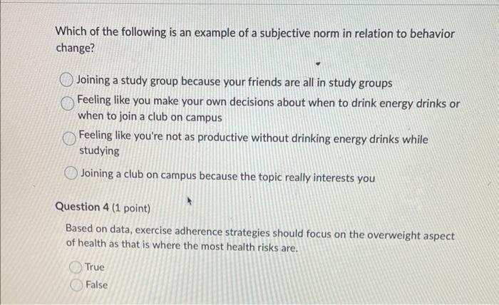 Solved Which of the following is an example of a subjective | Chegg.com