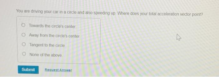 Solved You are driving your car in a circle and also | Chegg.com